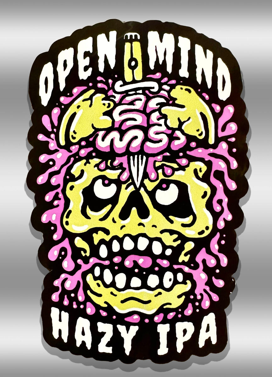 Sticker - Open Mind – Black Plague Brewing Shop